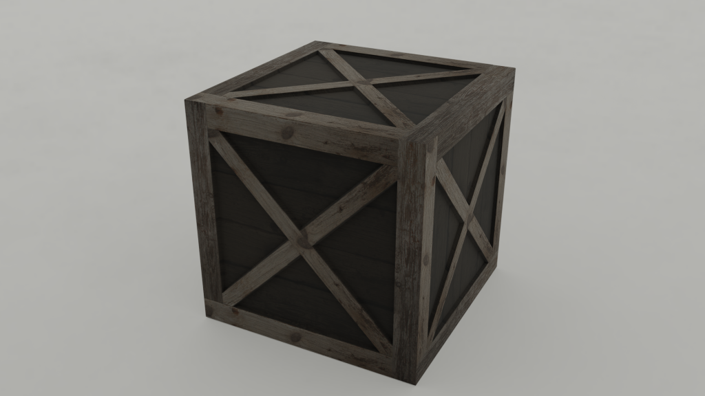 3D Asset - Simple Crate - Nabesaka